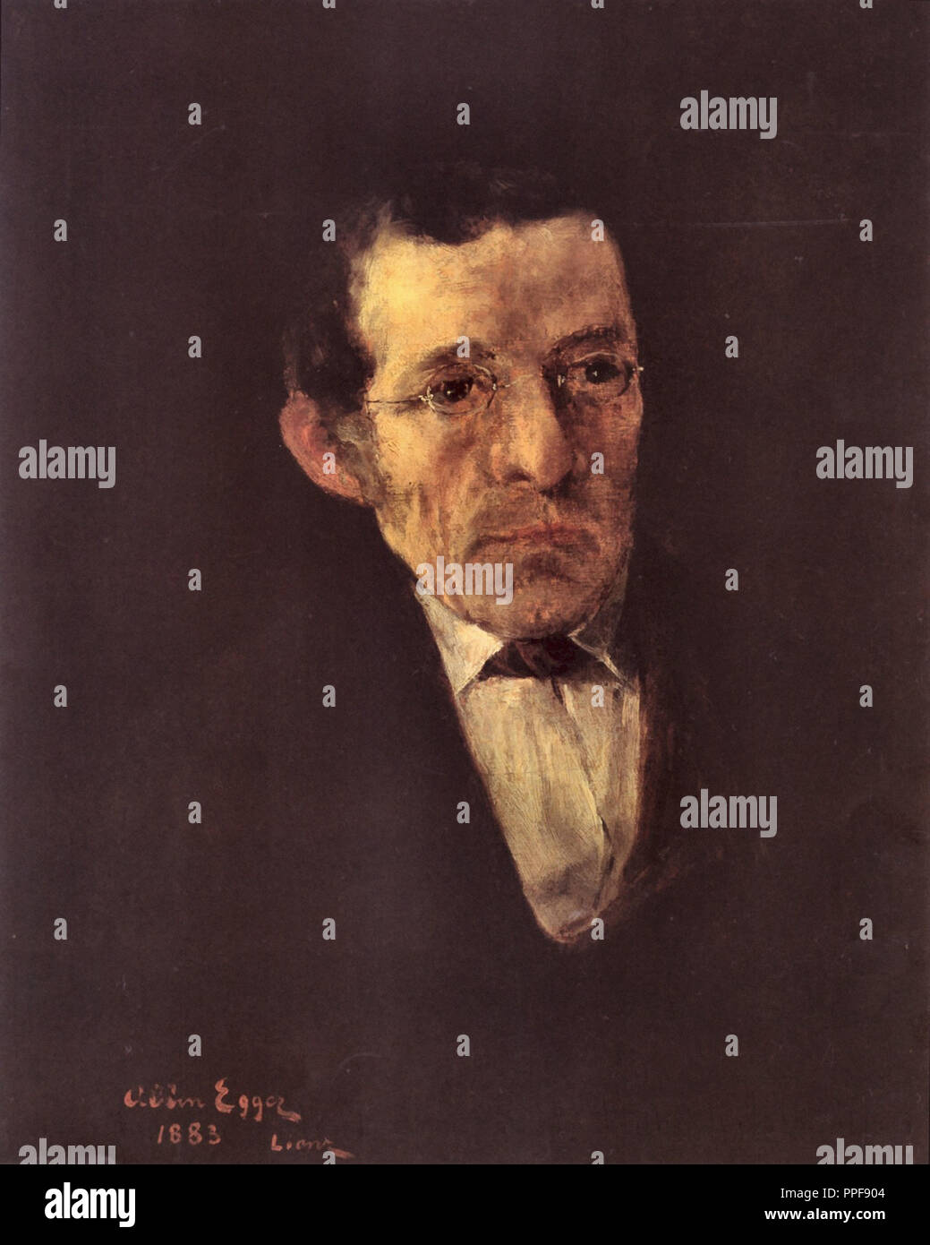 Egger-Lienz Albin - Bildnis Des Malers Ploner Stock Photo - Alamy
