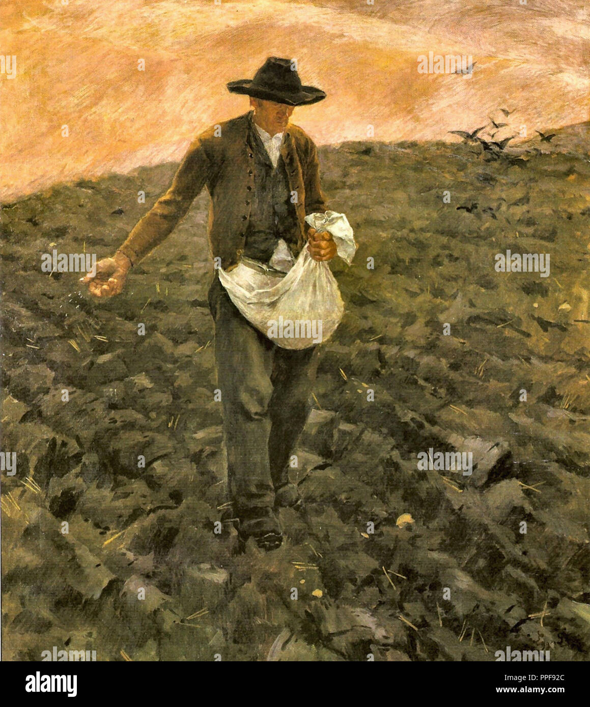 Egger-Lienz Albin - Der Sämann 2 Stock Photo - Alamy