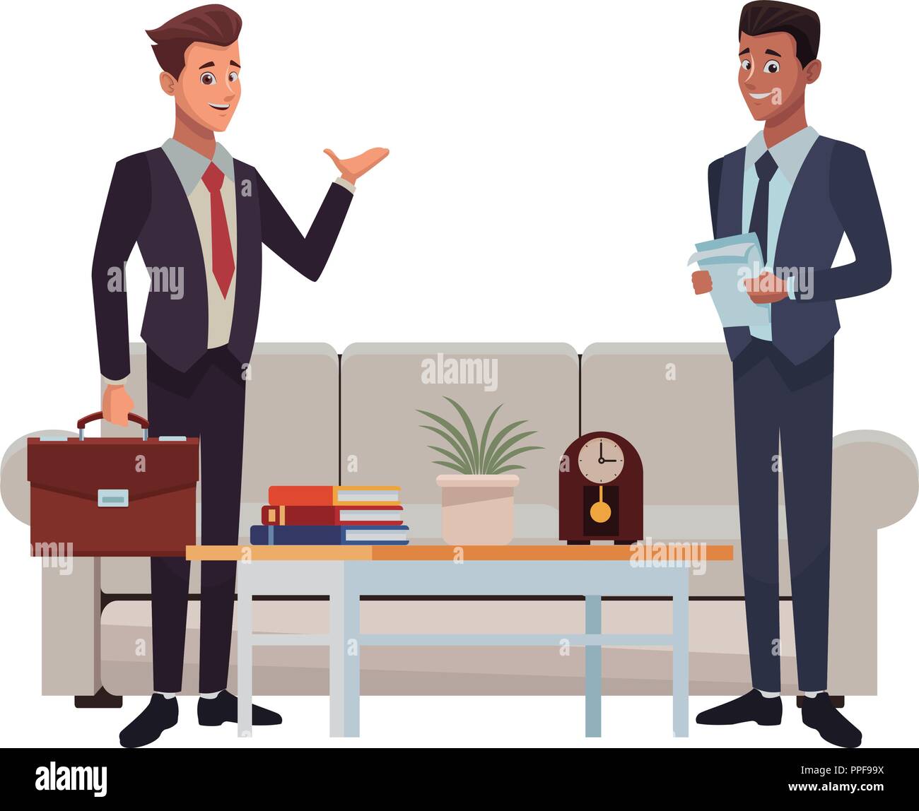 Business meeting cartoon Stock Vector Image & Art - Alamy