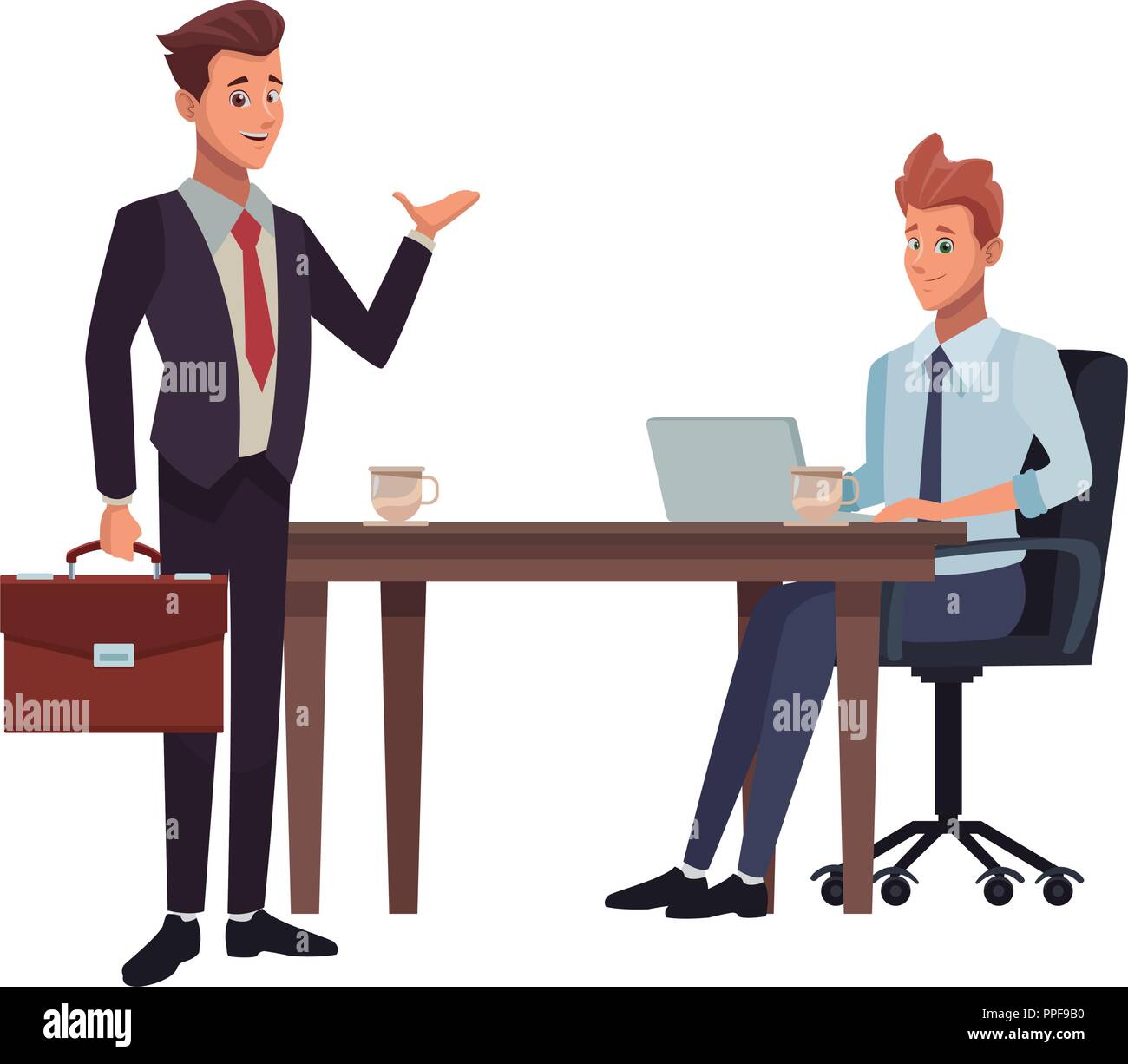 Business meeting cartoon Stock Vector Image & Art - Alamy