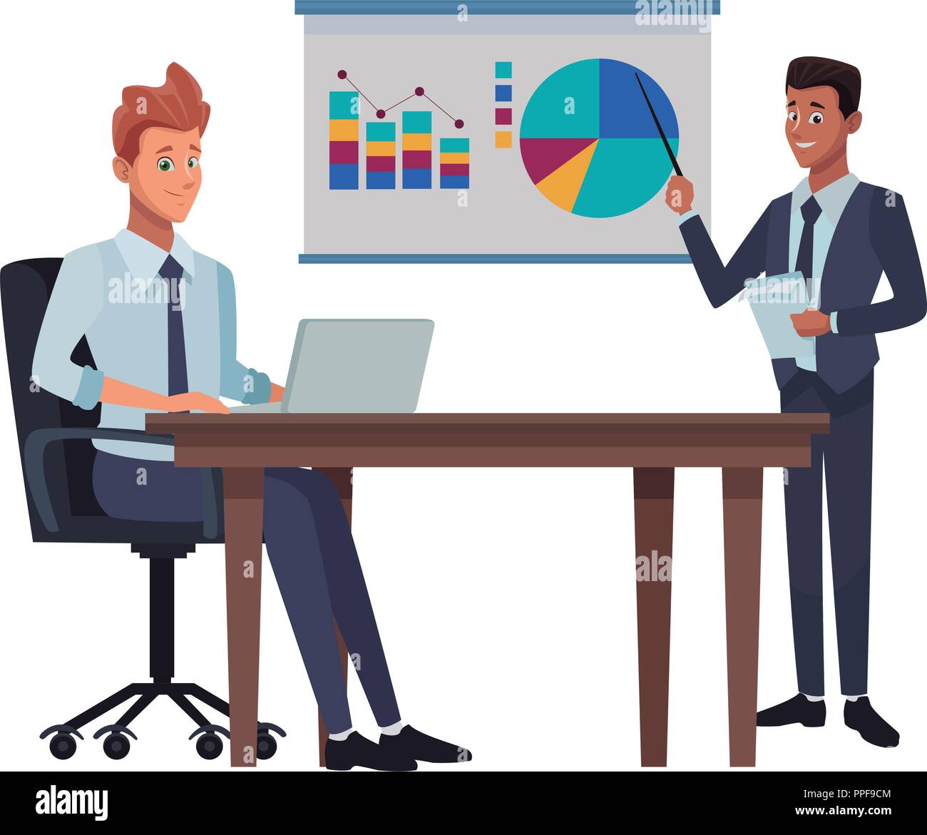 Business meeting cartoon Stock Vector Image & Art - Alamy
