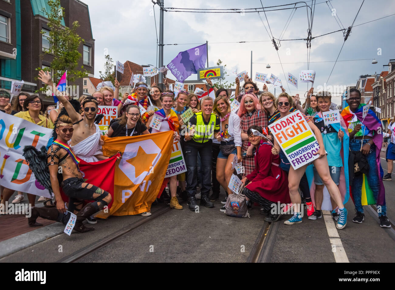 Amsterdam, Gay Pride Parade 2018 Stock Photo - Alamy