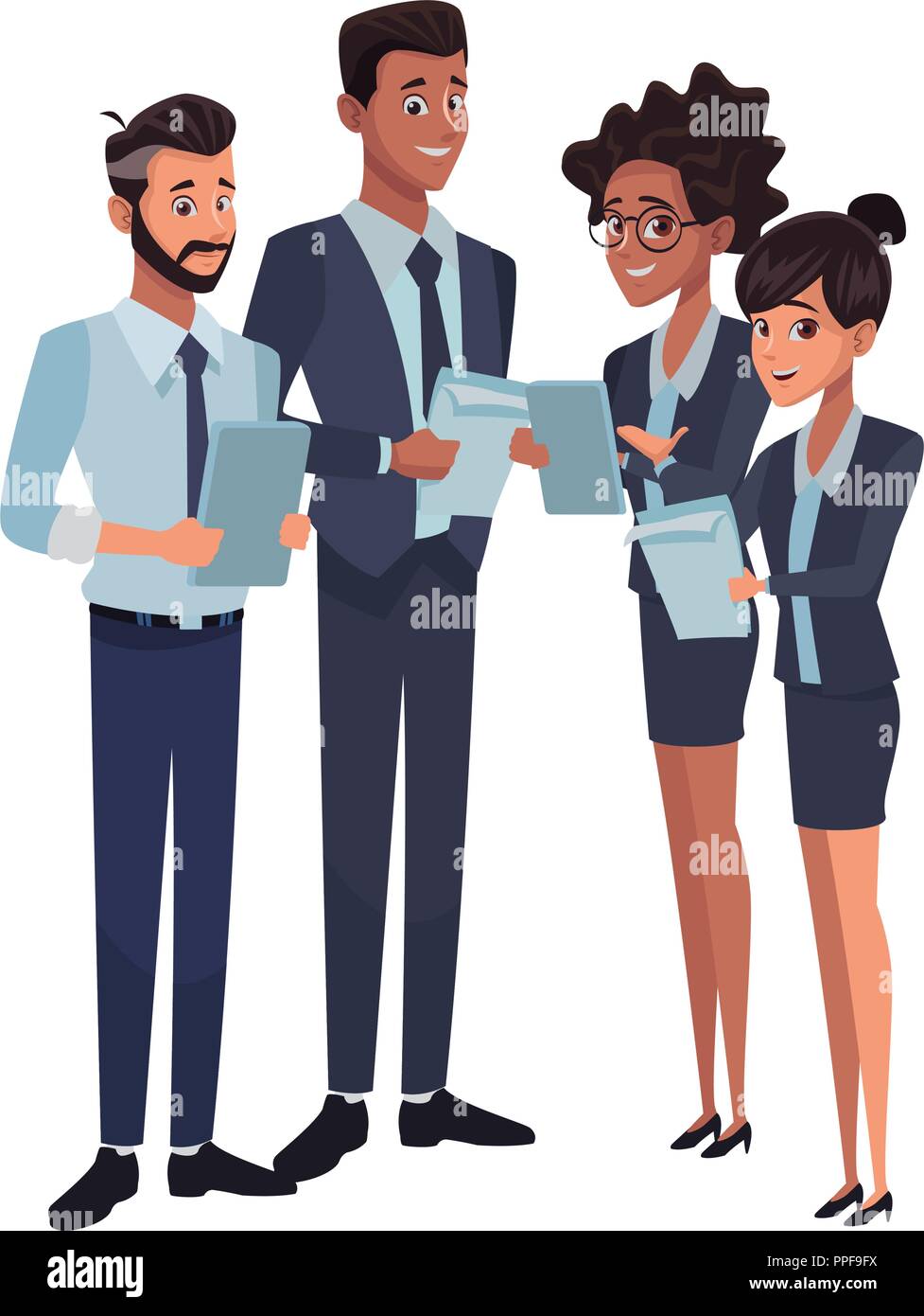 Business meeting cartoon Stock Vector Image & Art - Alamy