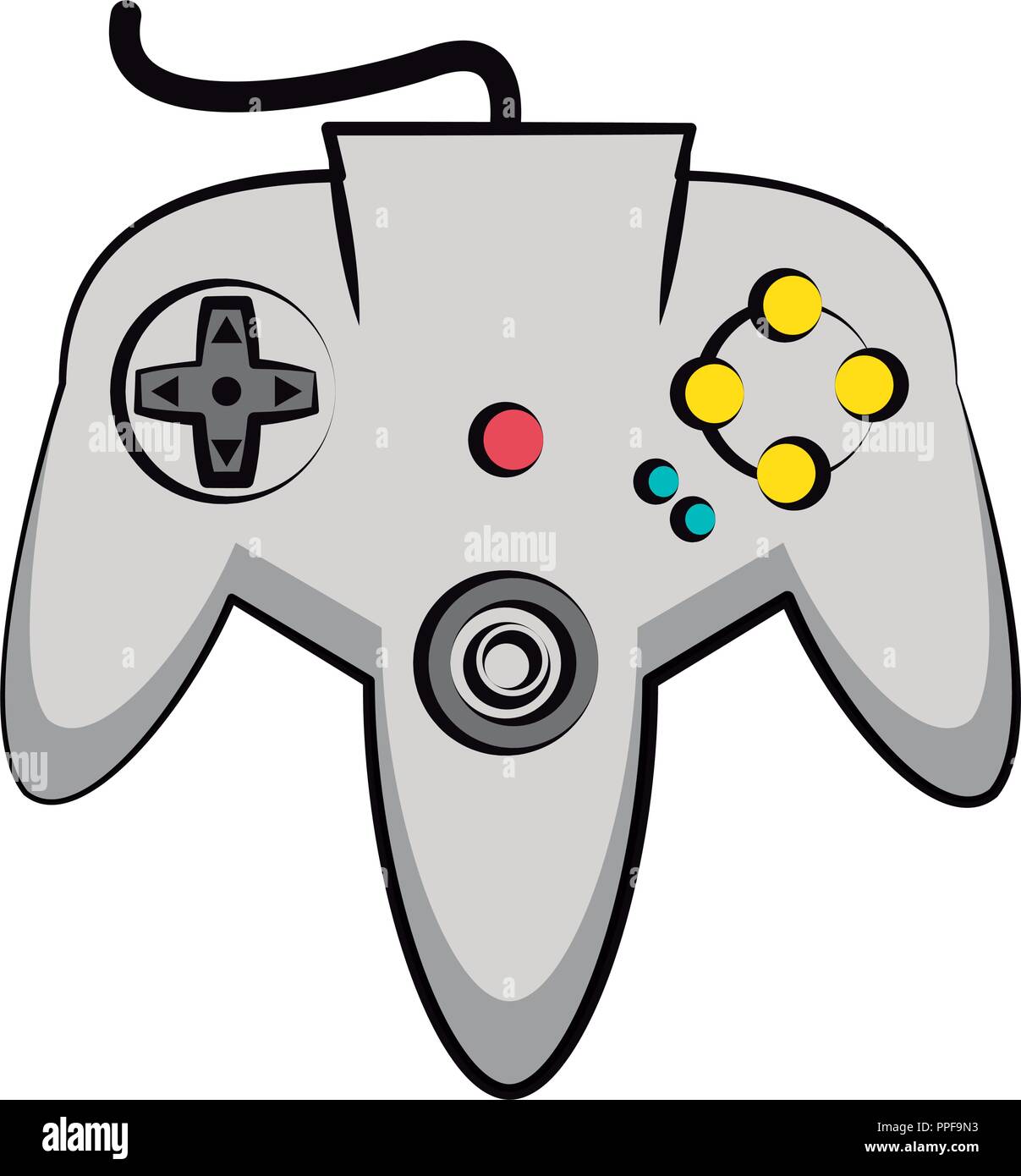 Retro console gamepad Stock Vector Image & Art - Alamy