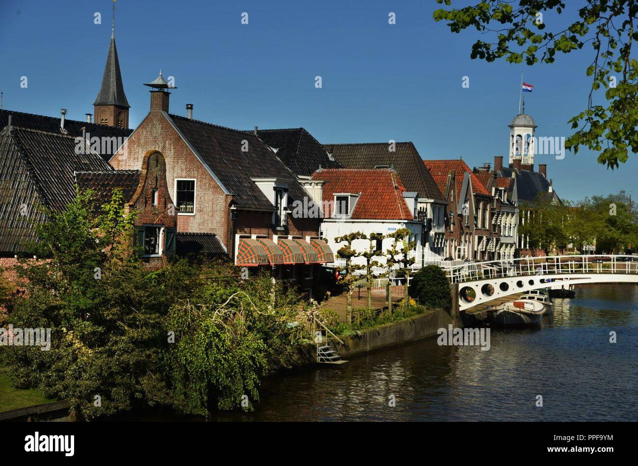 The old town Dokkum in today's Friesland (The Netherlands) on 7.05.2018 ...