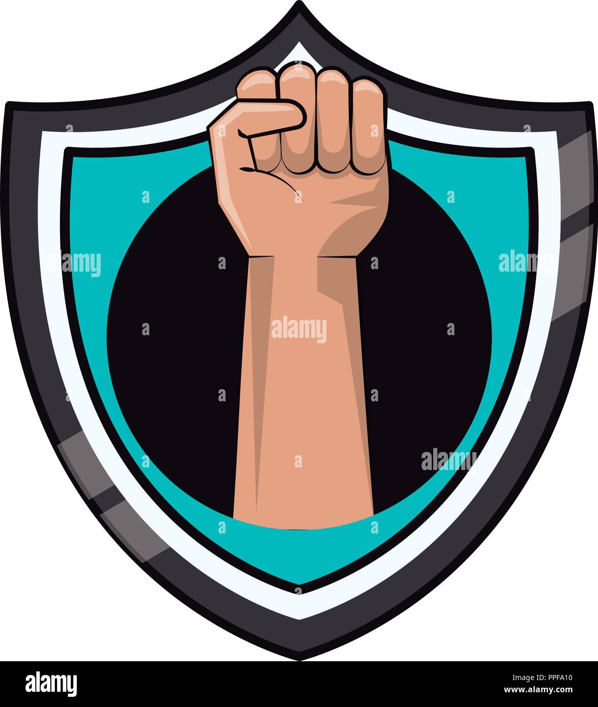 Hand gesture woman clenched Stock Vector Images - Alamy