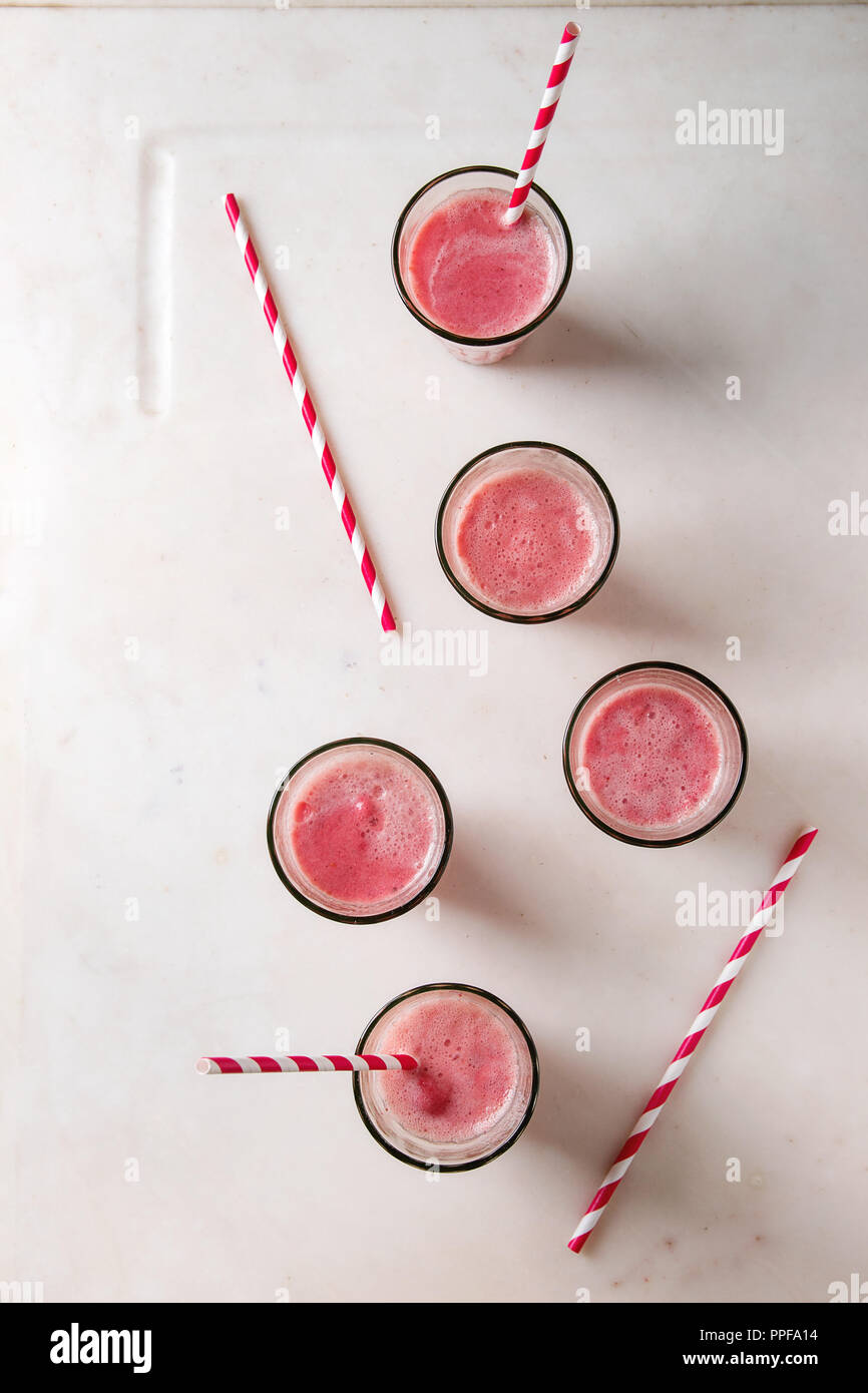 Red fruit cocktail Stock Photo - Alamy