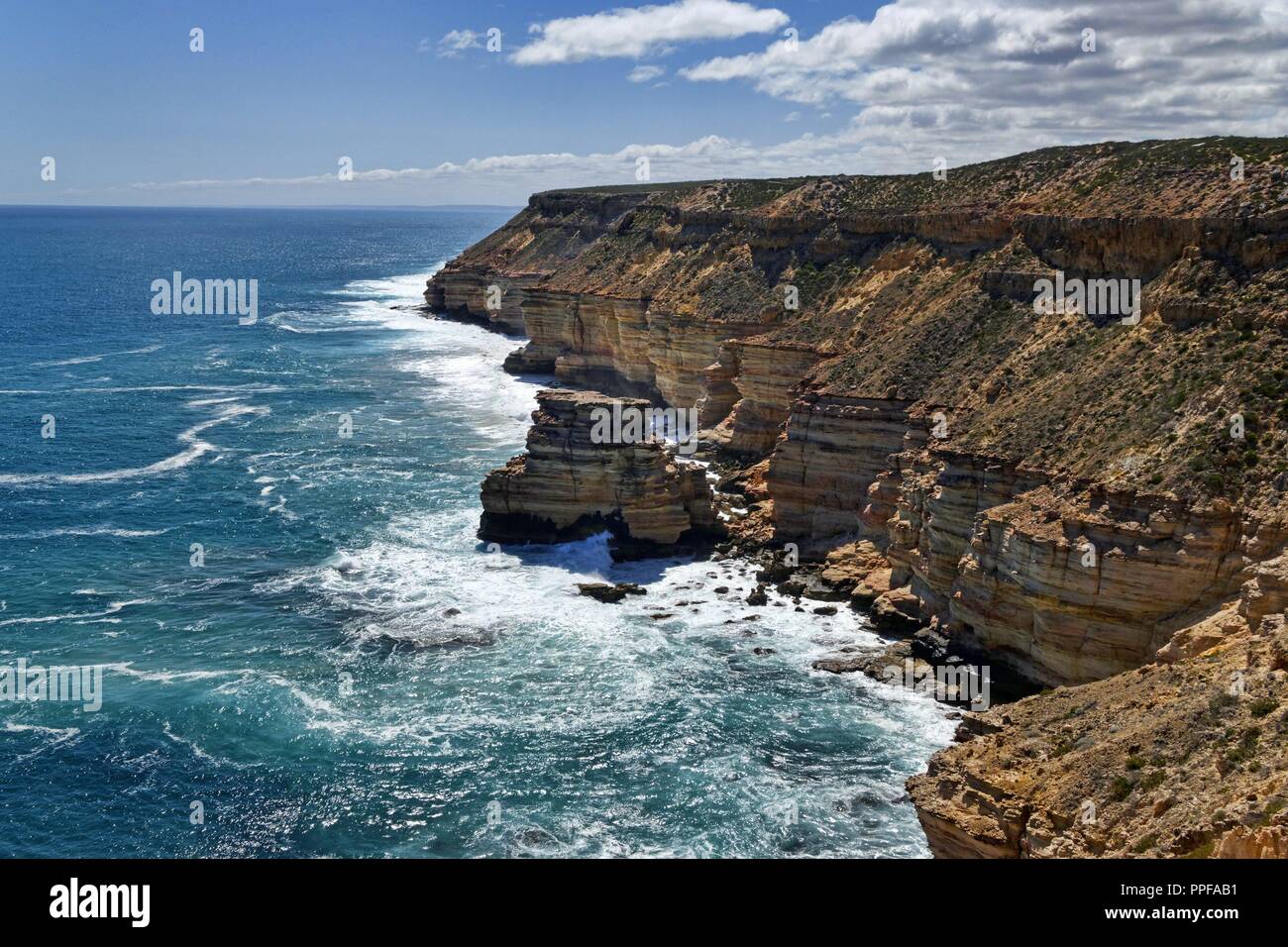 Coastal Cliffs on the Indian Ocean, Kalbarri, Western Australia | usage ...