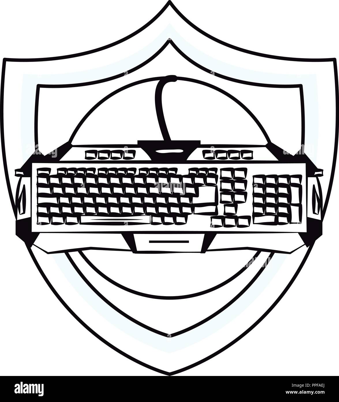 Device shield Stock Vector Images - Alamy