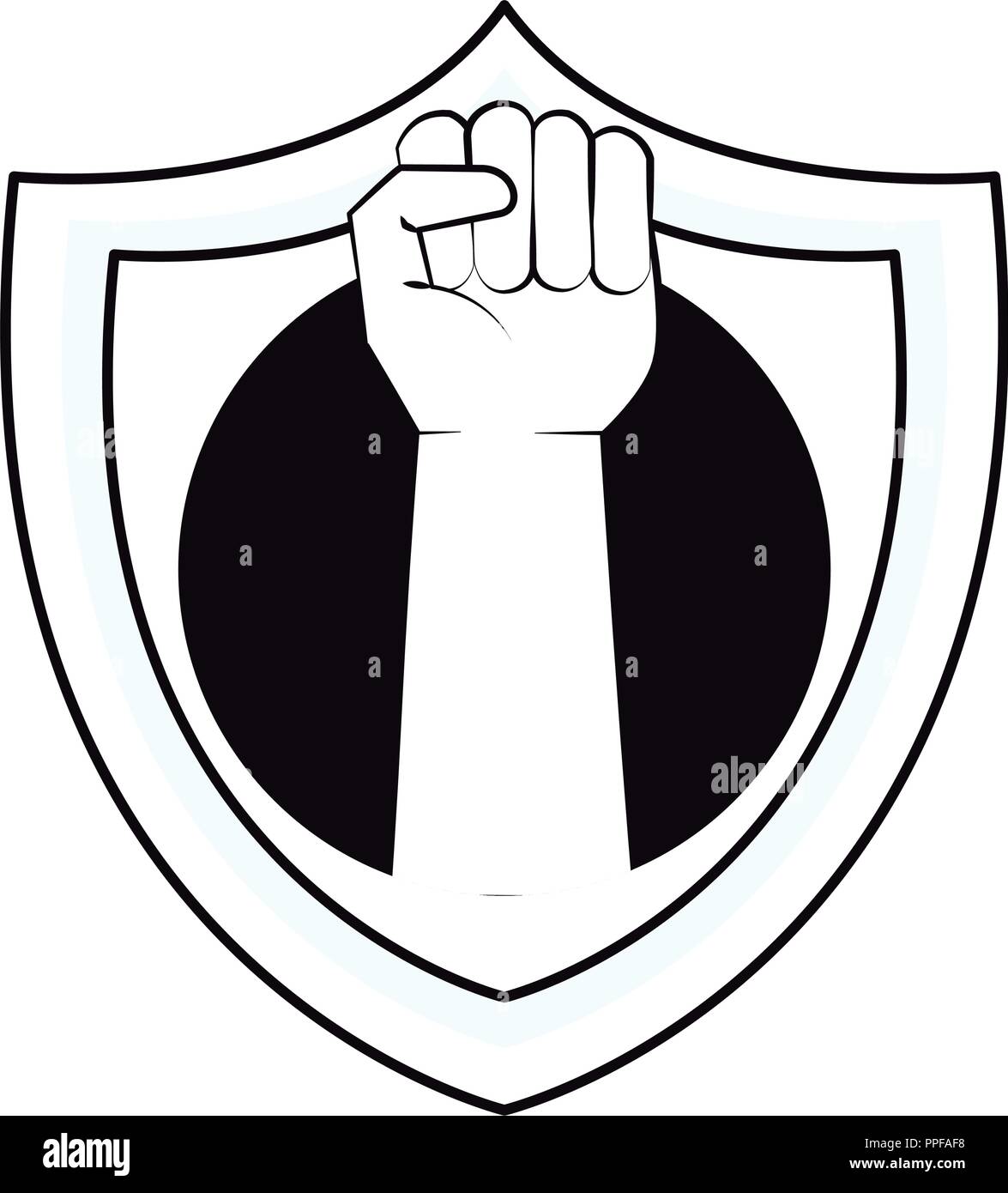 Angry woman clenched fist Stock Vector Images - Alamy