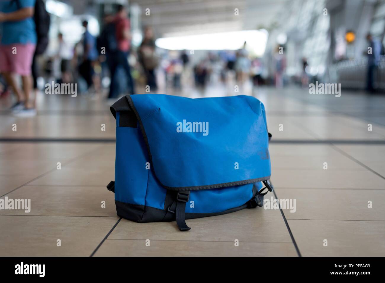 Unattended bag at a terminal building at San Diego International ...