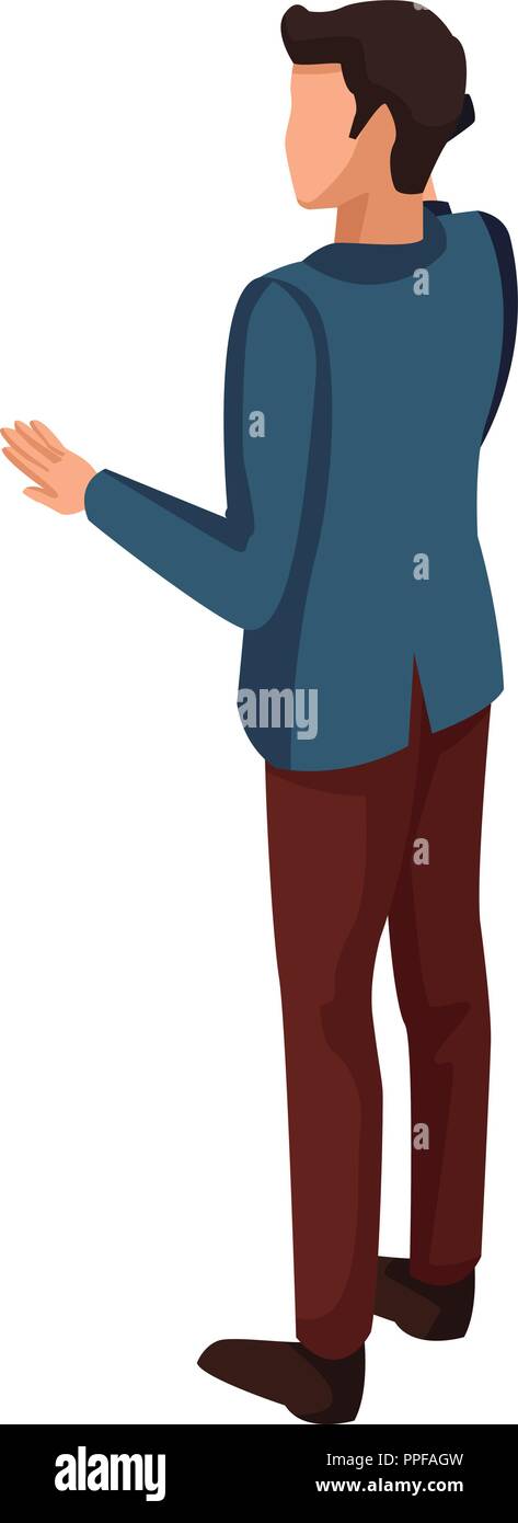 Businessman back avatar Stock Vector Image & Art - Alamy