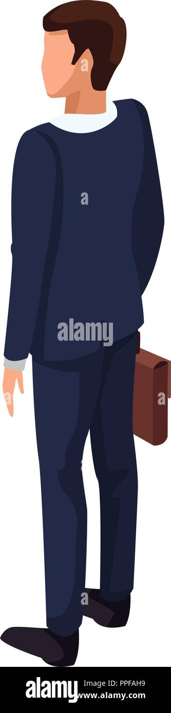 Businessman back avatar Stock Vector Image & Art - Alamy
