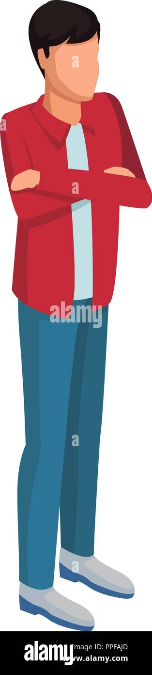 Man with crossed arms avatar Stock Vector Image & Art - Alamy
