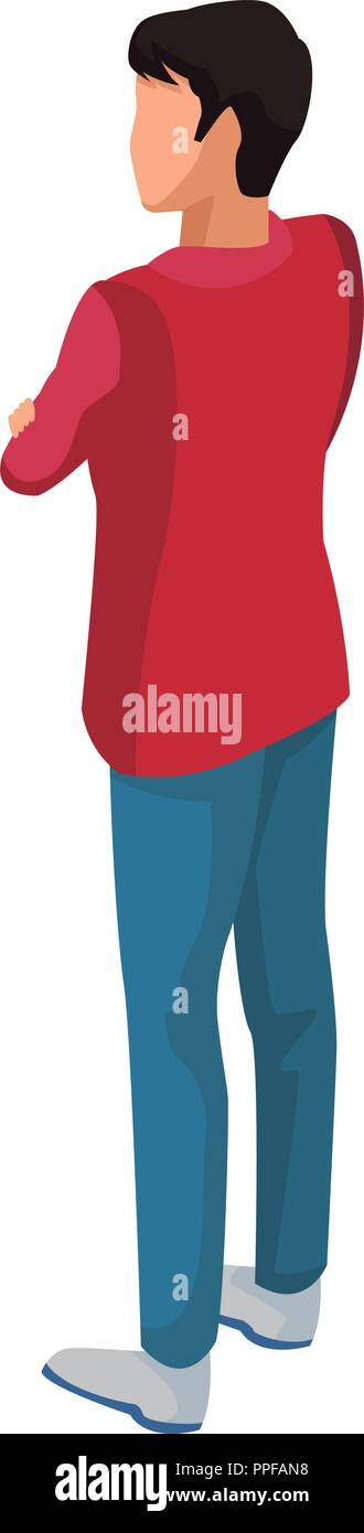 Adult man back avatar Stock Vector Image & Art - Alamy