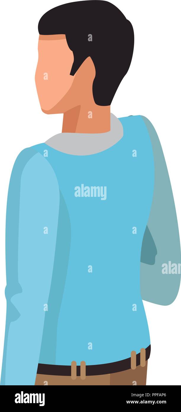Adult man back avatar Stock Vector Image & Art - Alamy