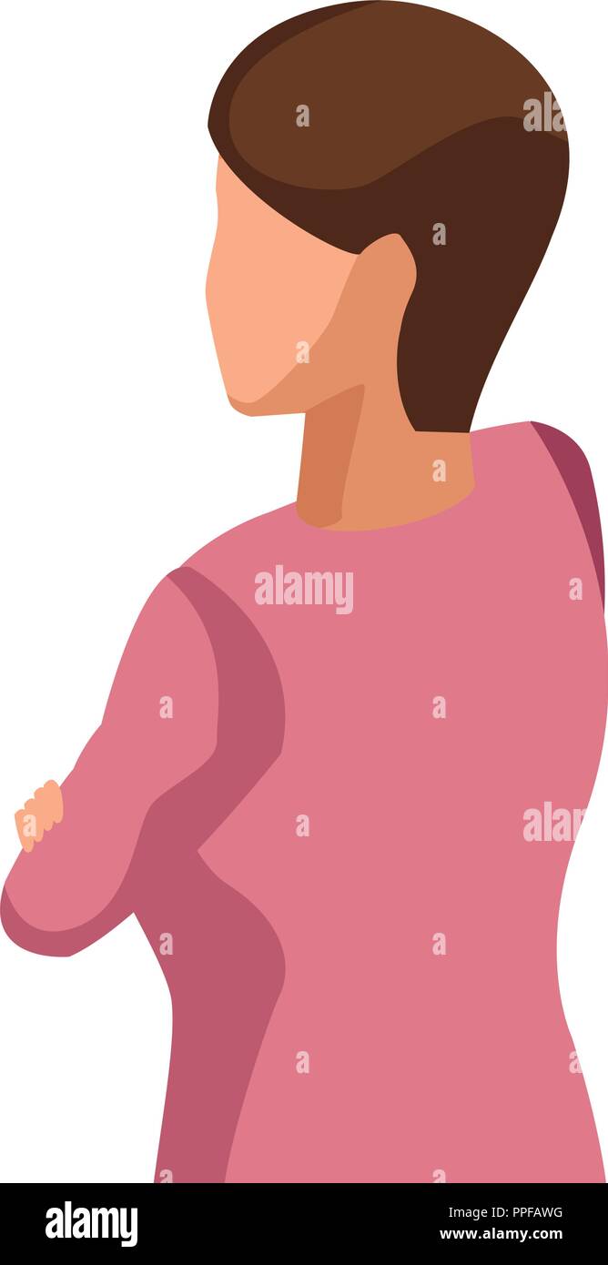 Avatar woman back design hi-res stock photography and images - Alamy