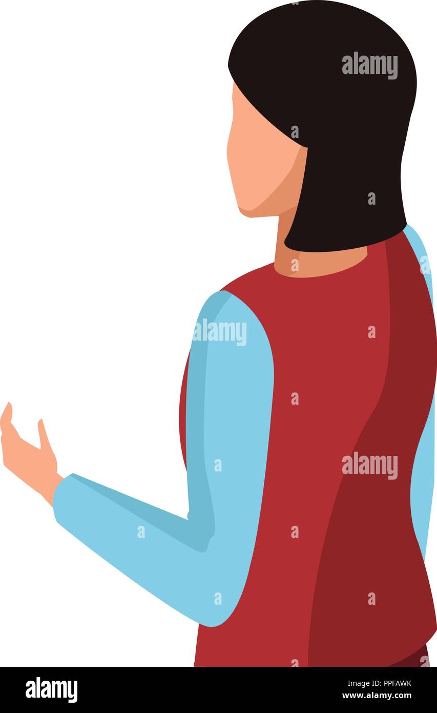 Avatar woman back design hi-res stock photography and images - Alamy