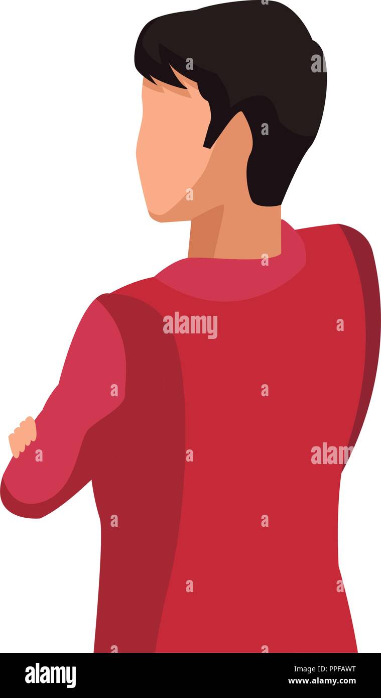 Adult man back avatar Stock Vector Image & Art - Alamy