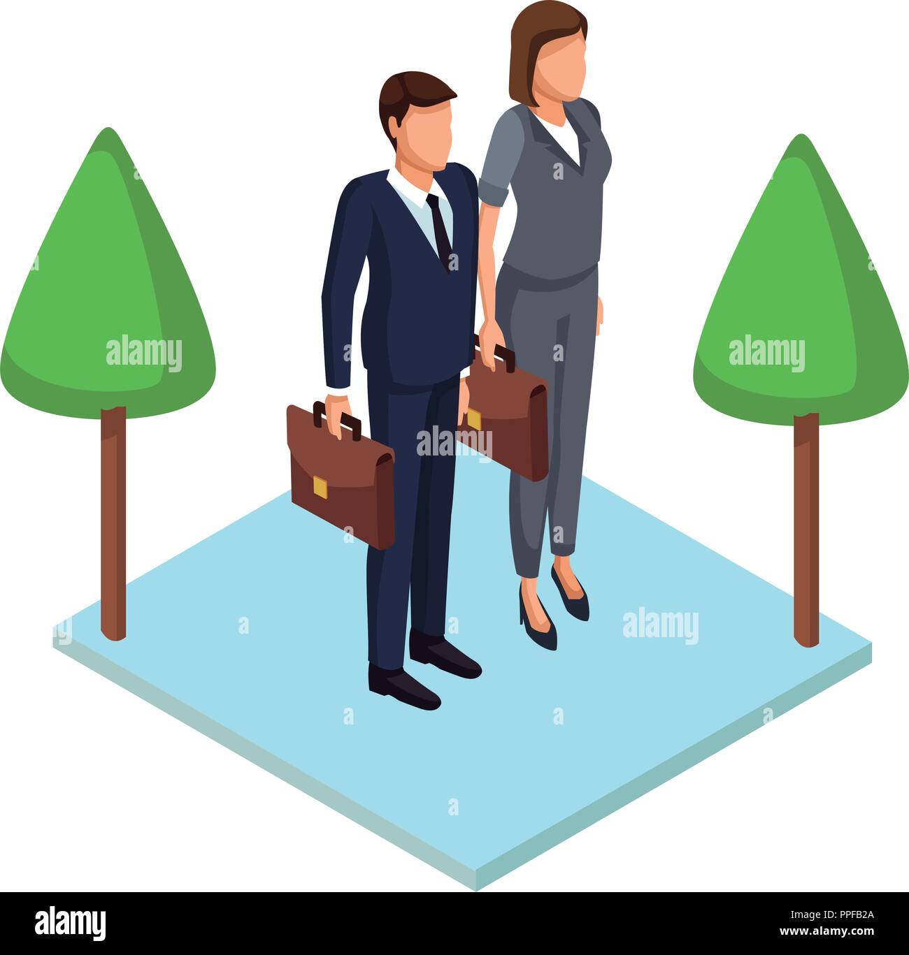 Business couple avatar Stock Vector Image & Art - Alamy