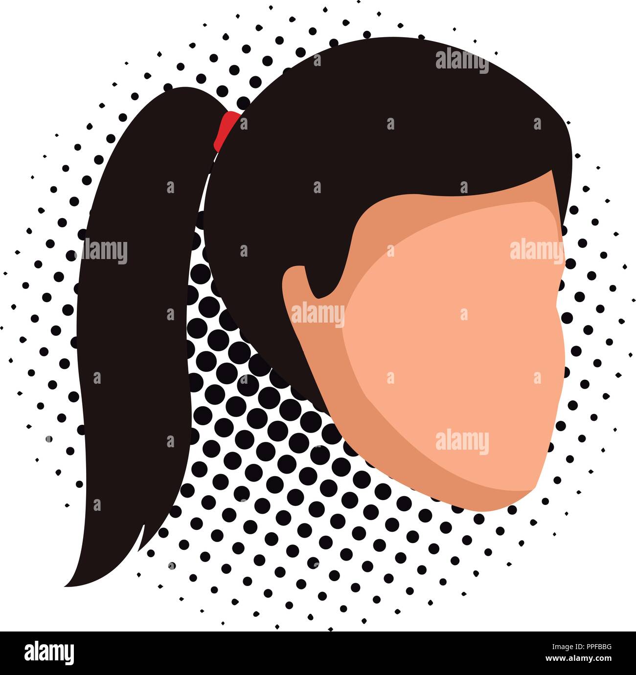 Woman faceless head Stock Vector Image & Art - Alamy