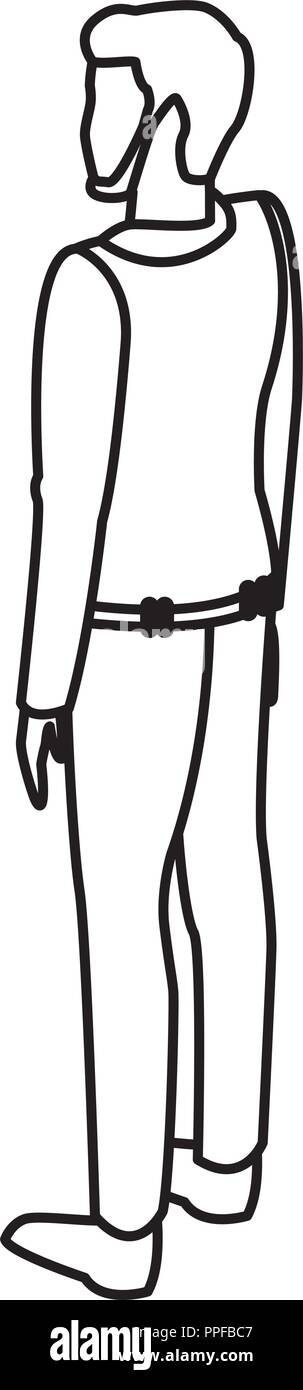 Adult man back avatar Stock Vector Image & Art - Alamy