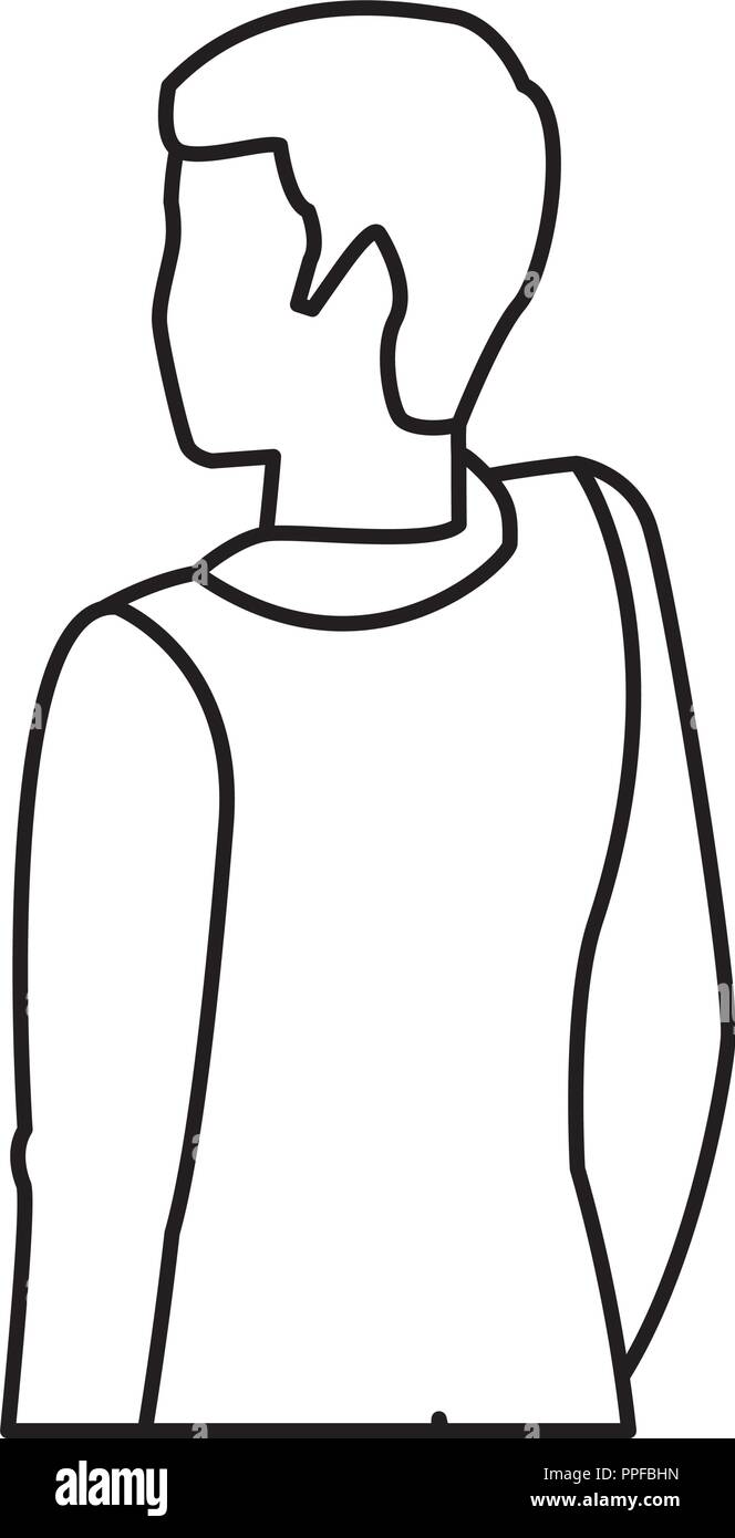 Adult man back avatar Stock Vector Image & Art - Alamy