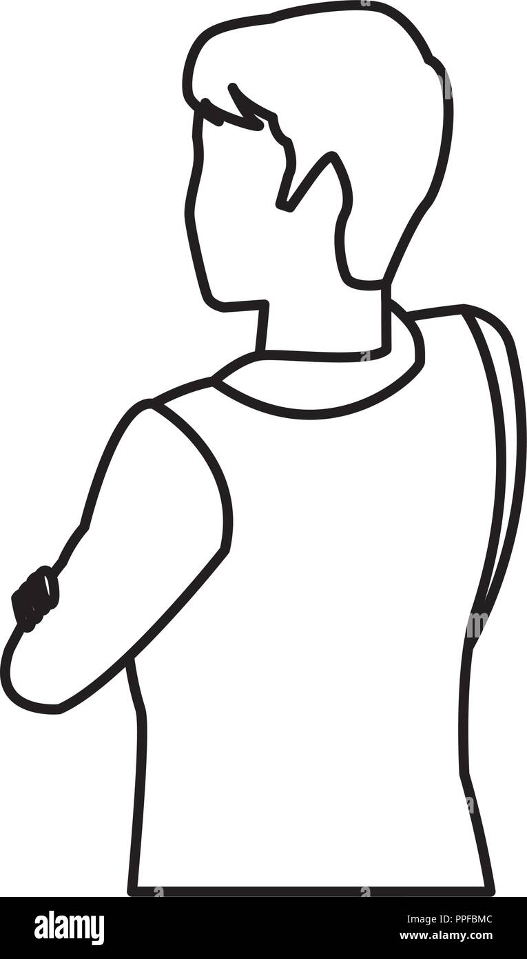 Adult man back avatar Stock Vector Image & Art - Alamy