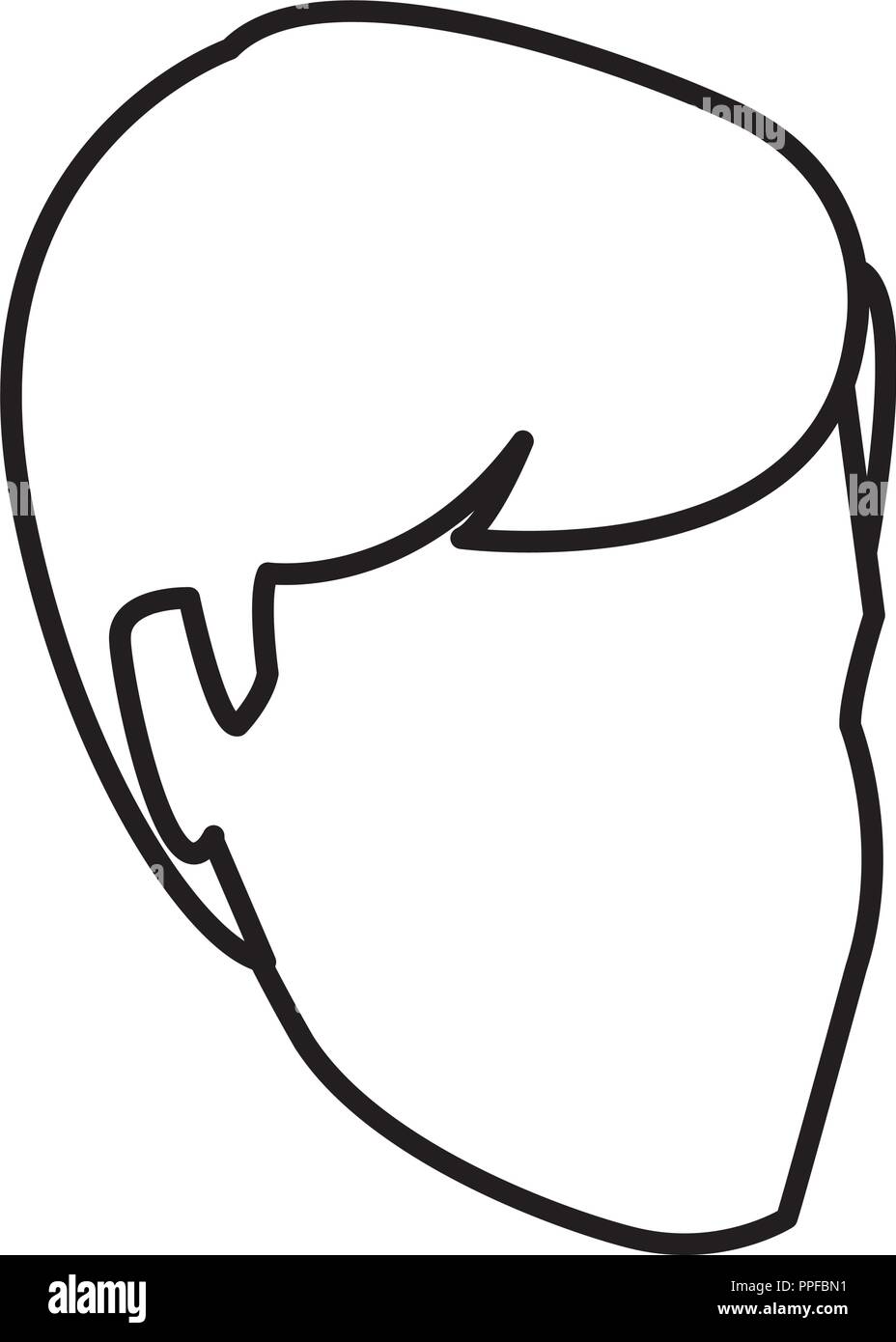 Man faceless head Stock Vector Image & Art - Alamy