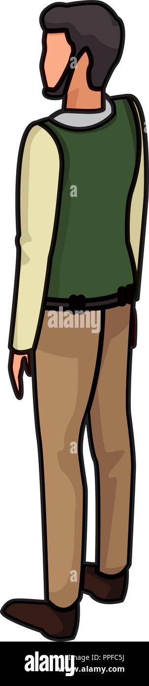 Adult man back avatar Stock Vector Image & Art - Alamy