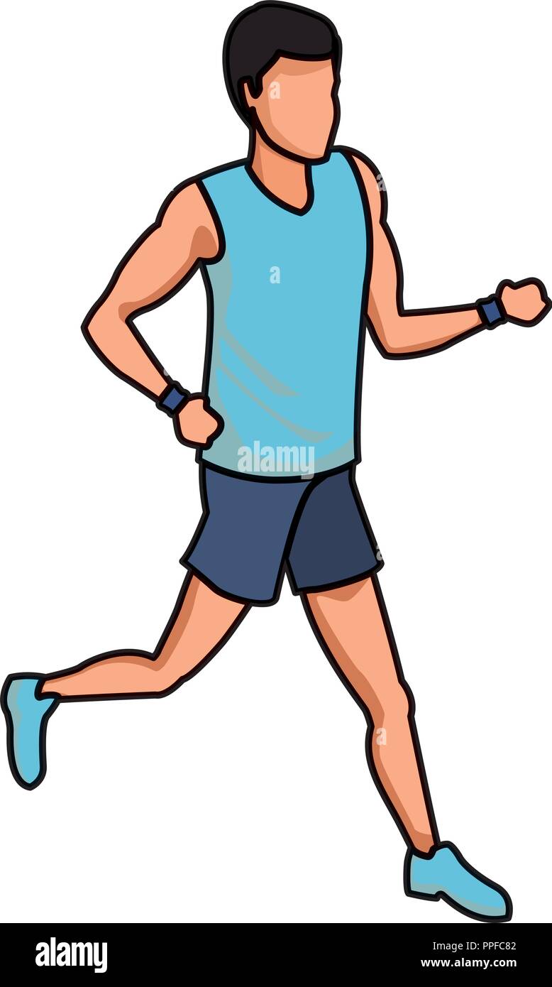 Man running avatar Stock Vector Image & Art - Alamy
