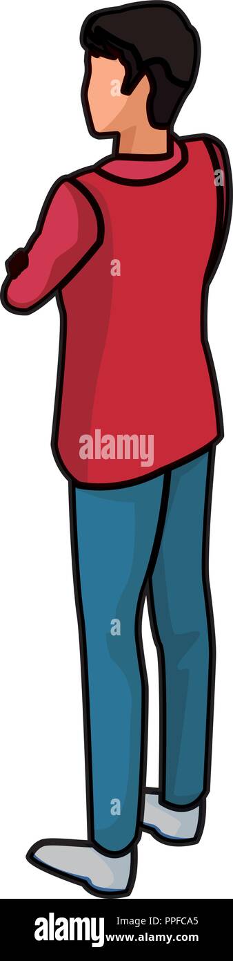 Adult man back avatar Stock Vector Image & Art - Alamy