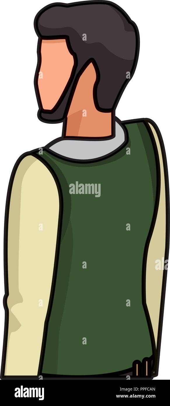 Adult man back avatar Stock Vector Image & Art - Alamy