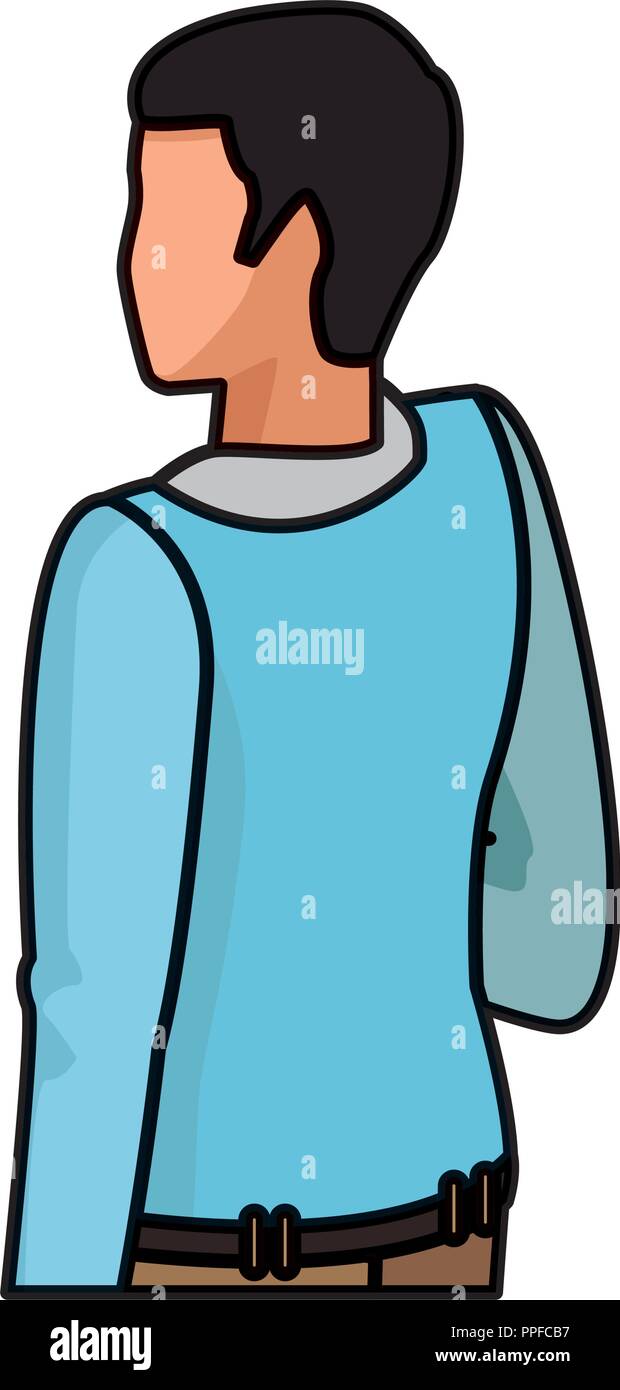 Adult man back avatar Stock Vector Image & Art - Alamy