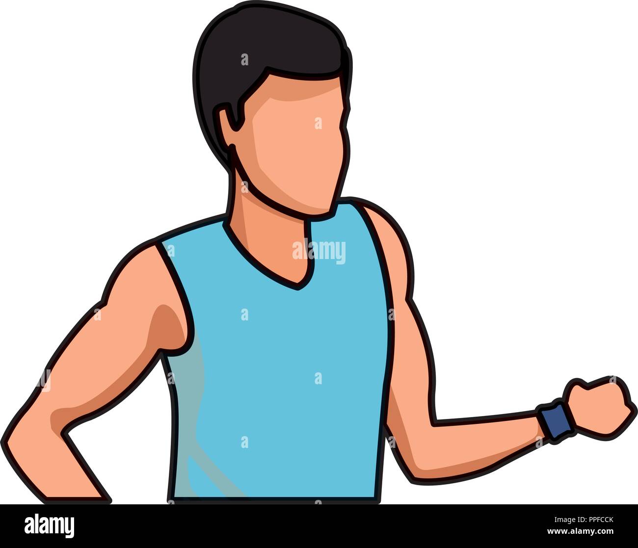 Man running avatar Stock Vector Image & Art - Alamy