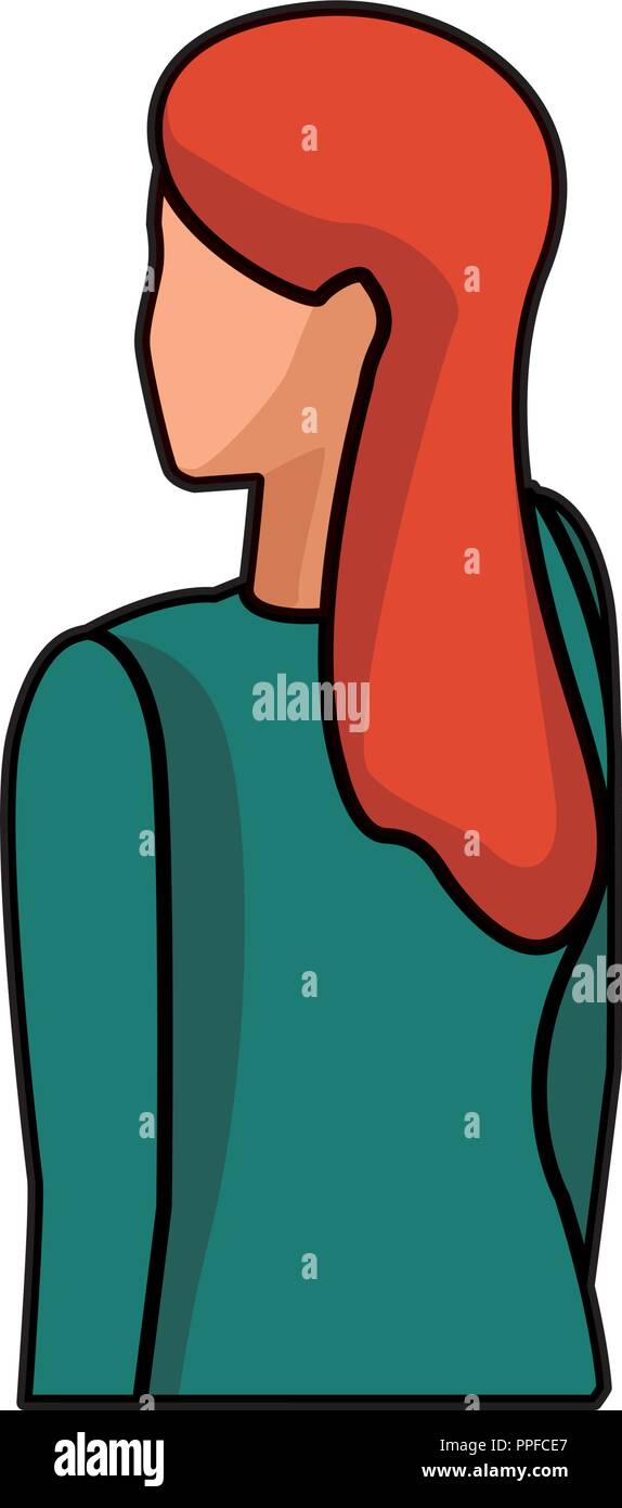 Avatar woman back design hi-res stock photography and images - Alamy