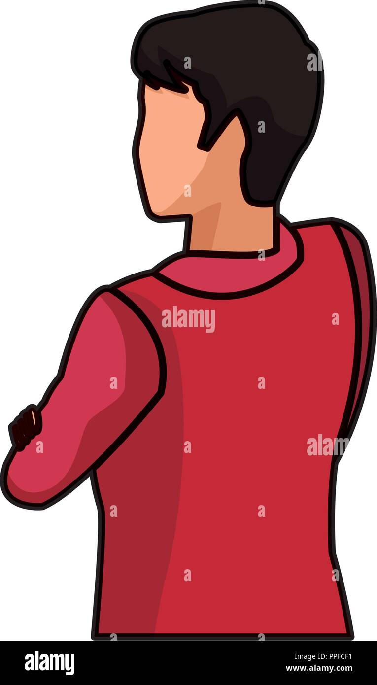 Adult man back avatar Stock Vector Image & Art - Alamy