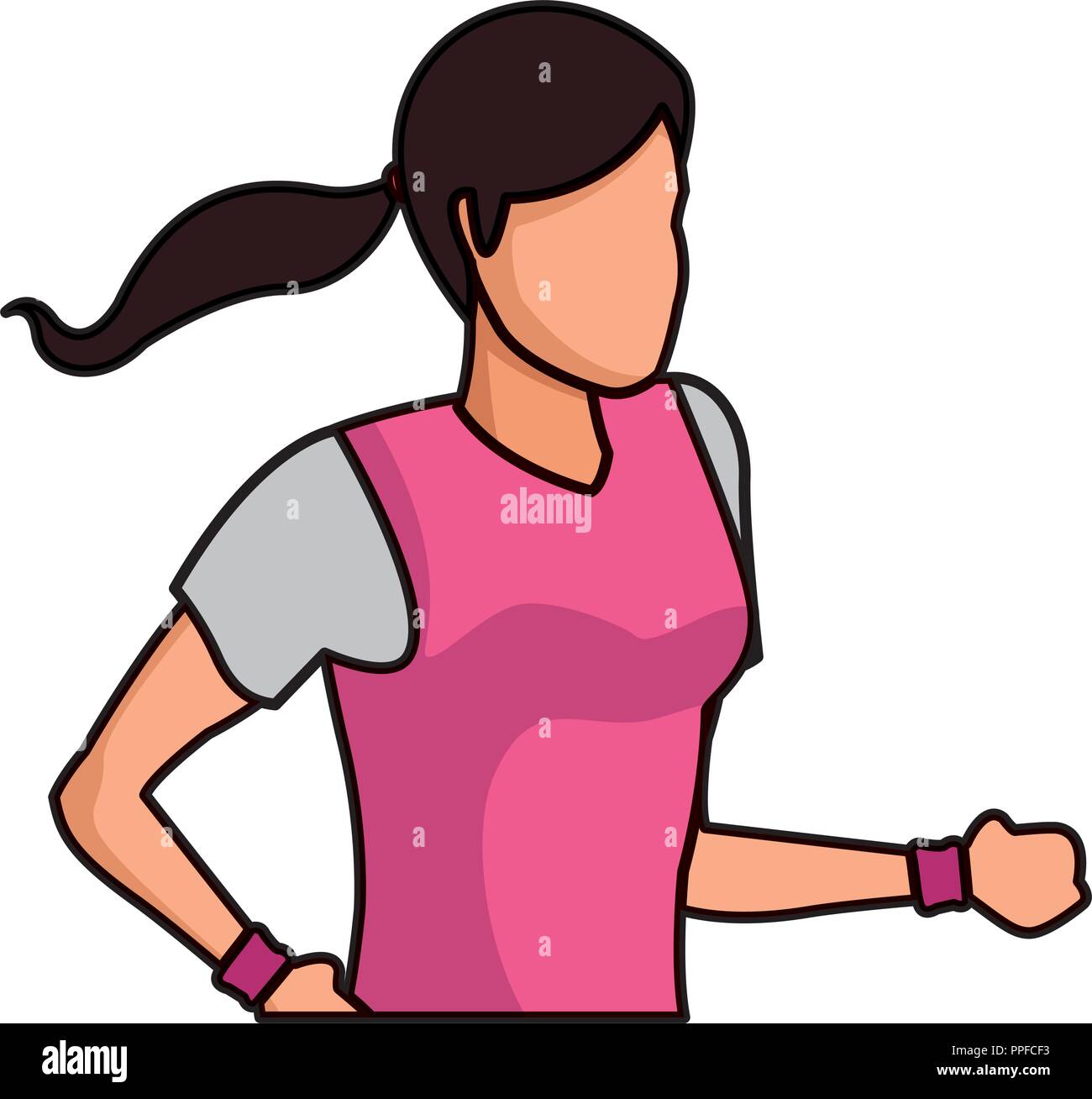 Woman running avatar Stock Vector Image & Art - Alamy