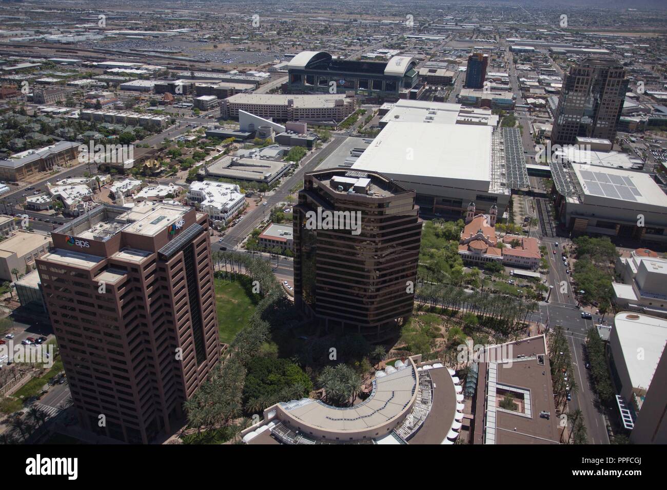 Buildings, downtown Phoenix, skyscrapers, tower, metropolis, big city ...