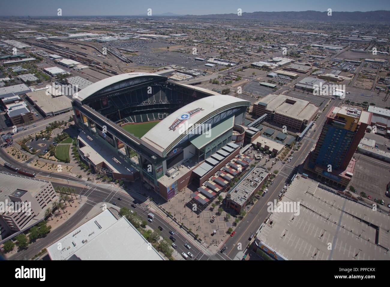 Chase Field Stadium, home of Arizona Diamondbacks Major League Baseball ...