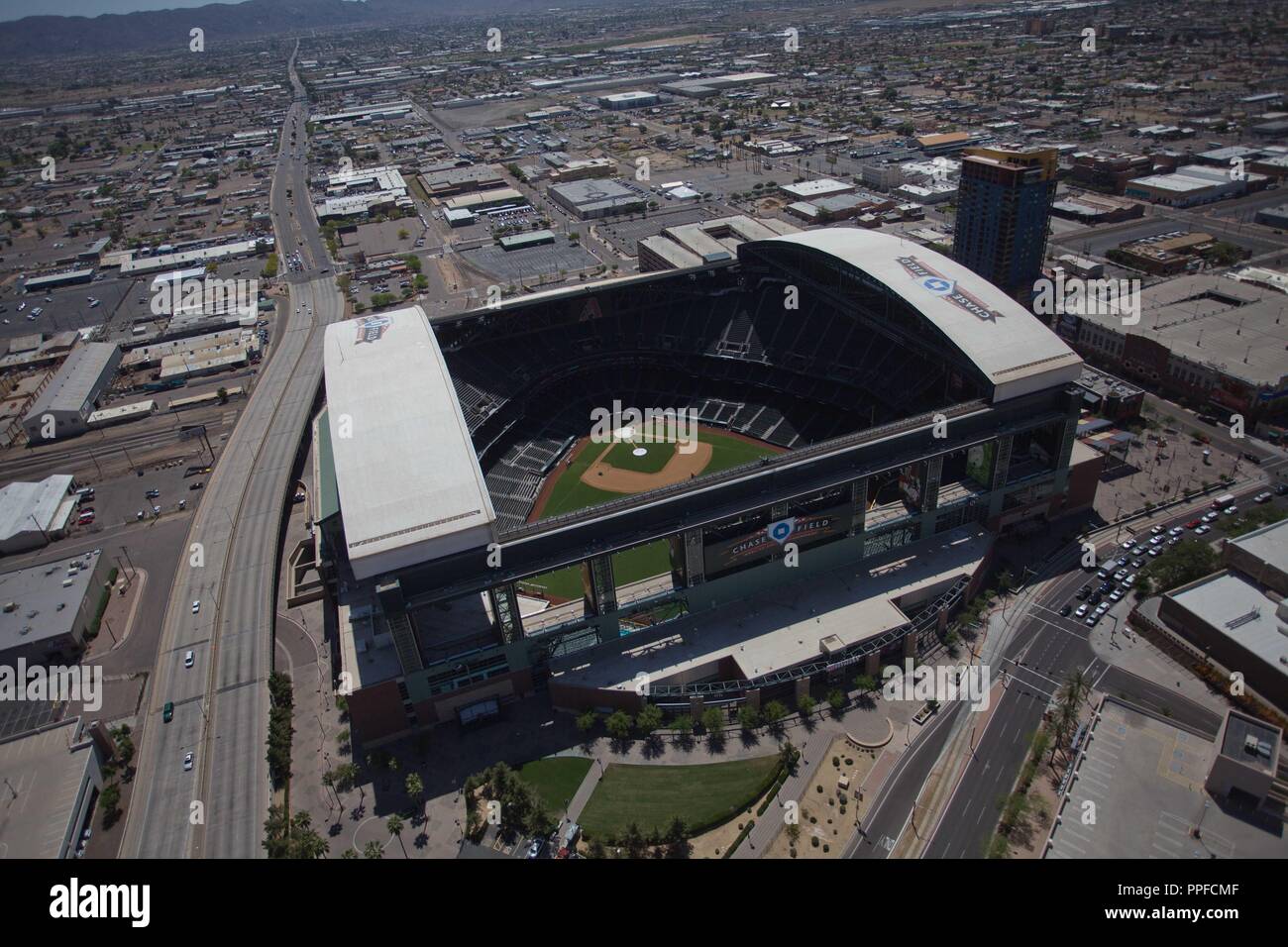 Chase Field Stadium, home of Arizona Diamondbacks Major League Baseball ...