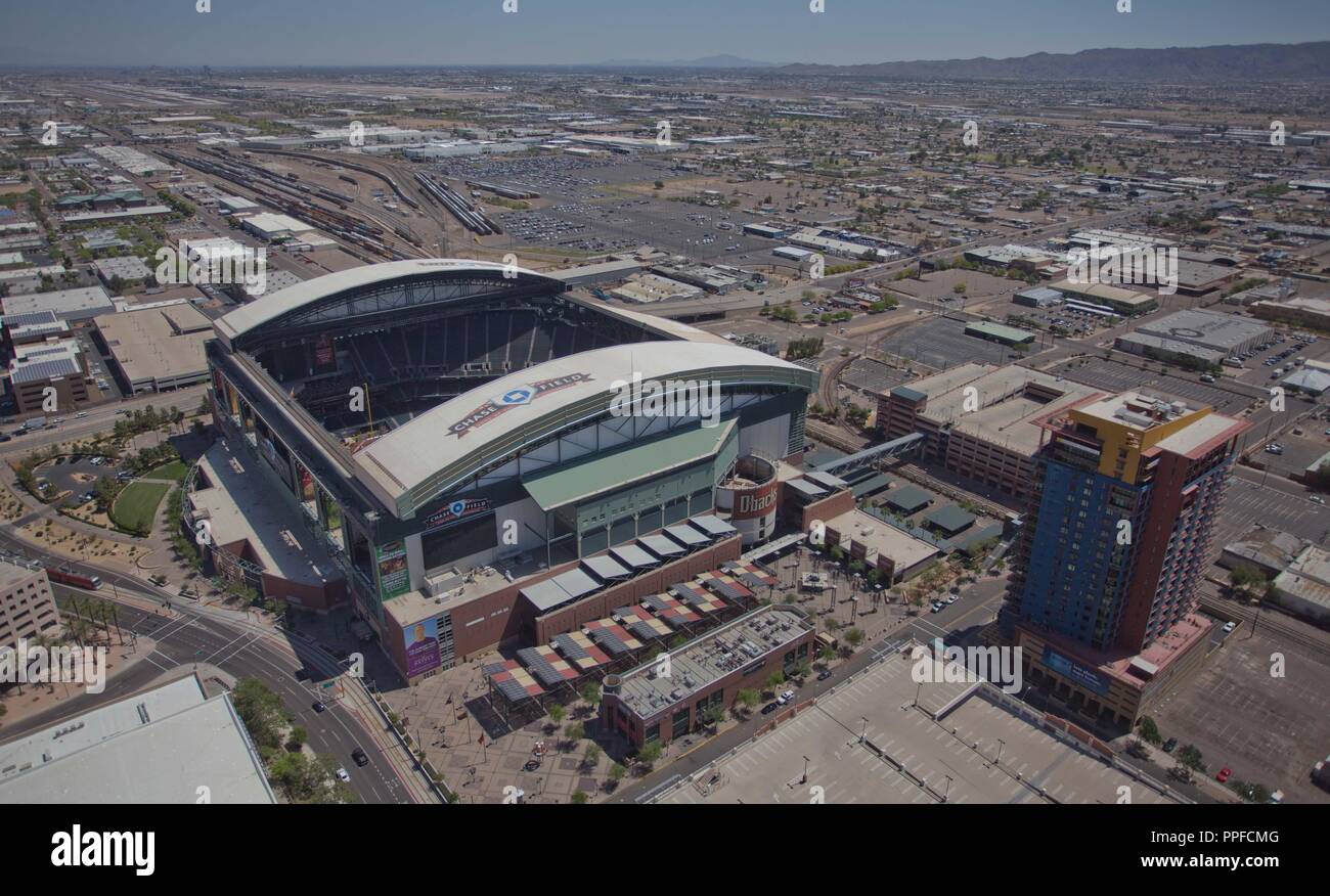 Chase Field Stadium, home of Arizona Diamondbacks Major League Baseball ...