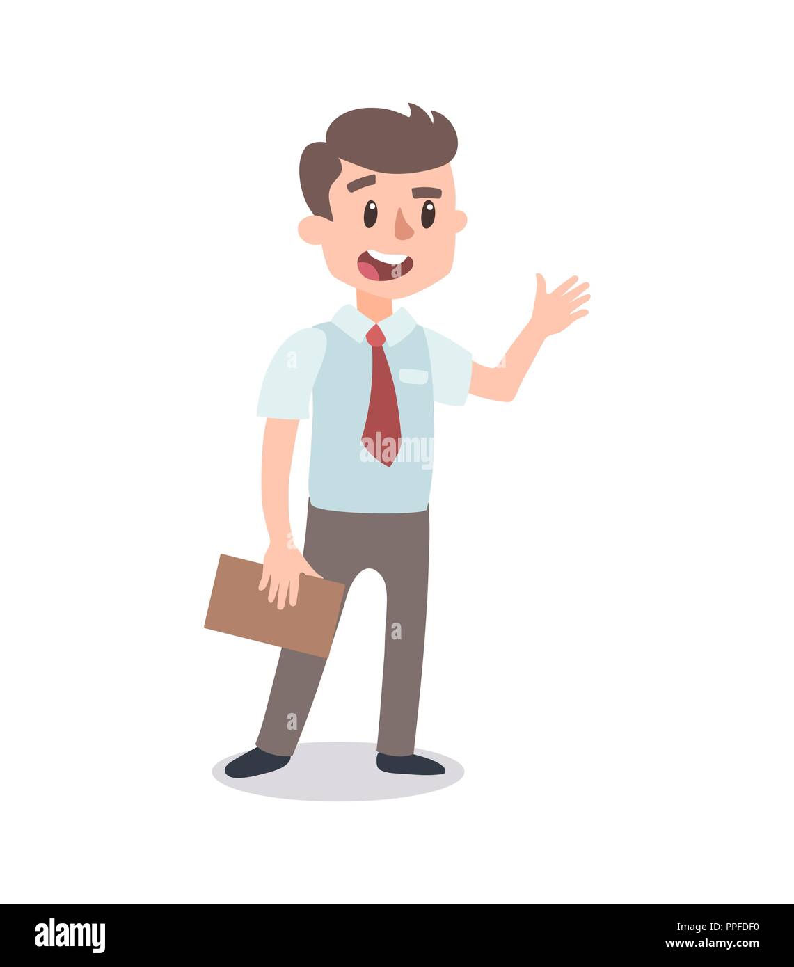Businessman character set. Animate character. Male personage ... Businessman character set. Animate character. Male personage ...