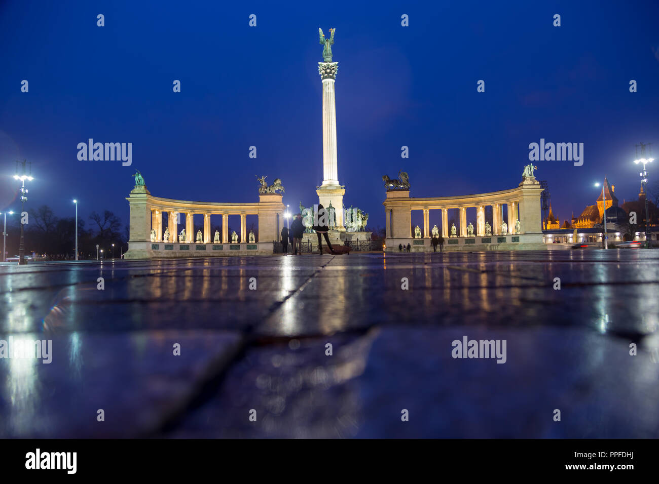 Budapest on a rainy winter day Stock Photo - Alamy
