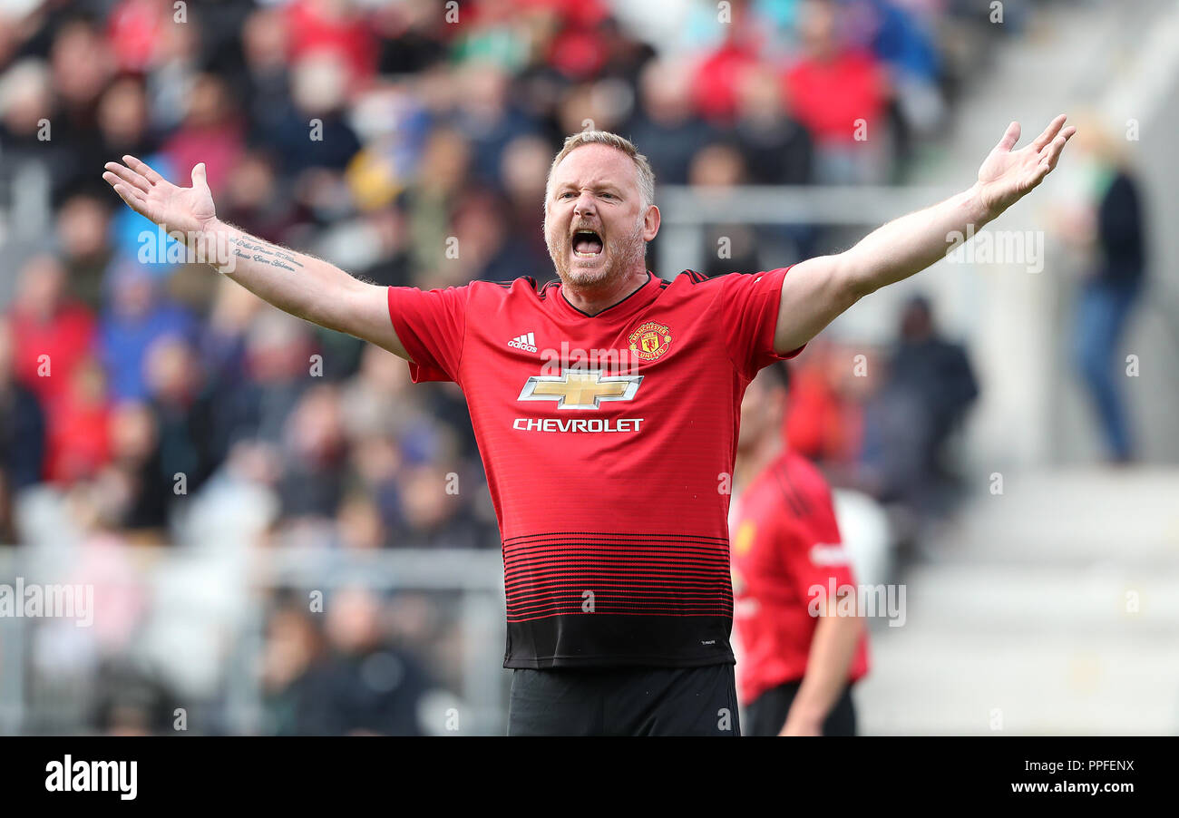 Manchester United Legends' David May during the Liam Miller tribute ...