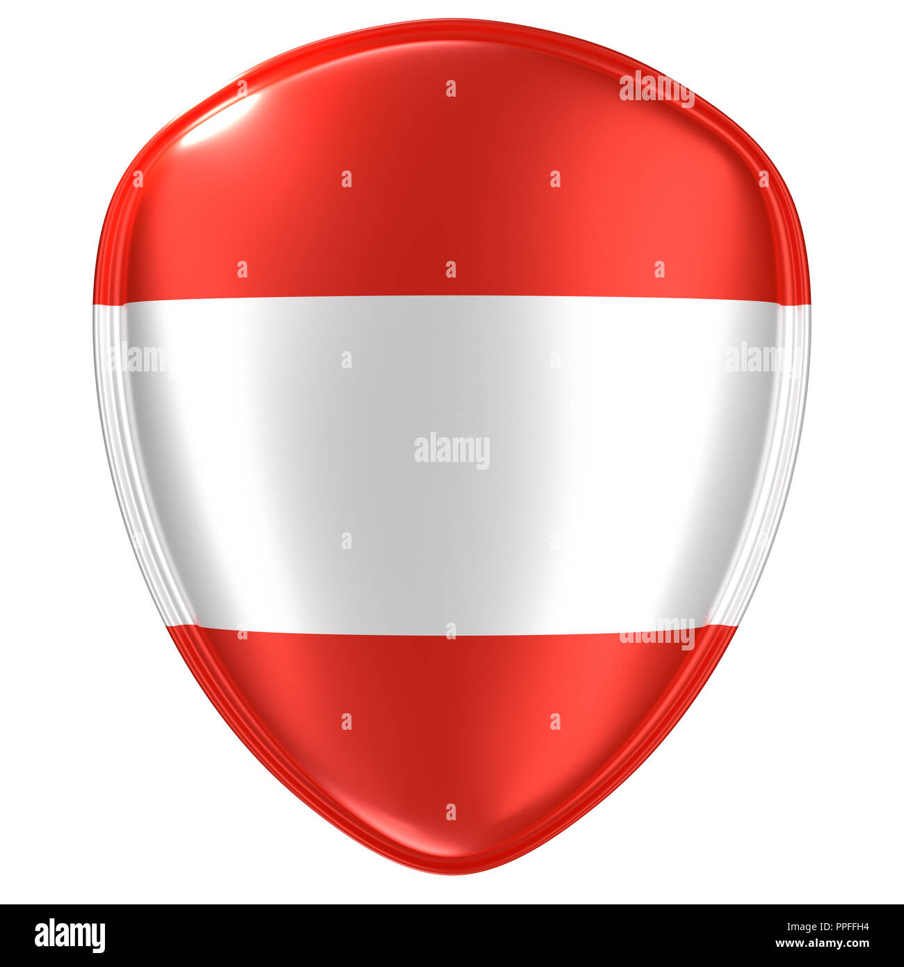 3d rendering of an Austria flag icon on white background Stock Photo ...