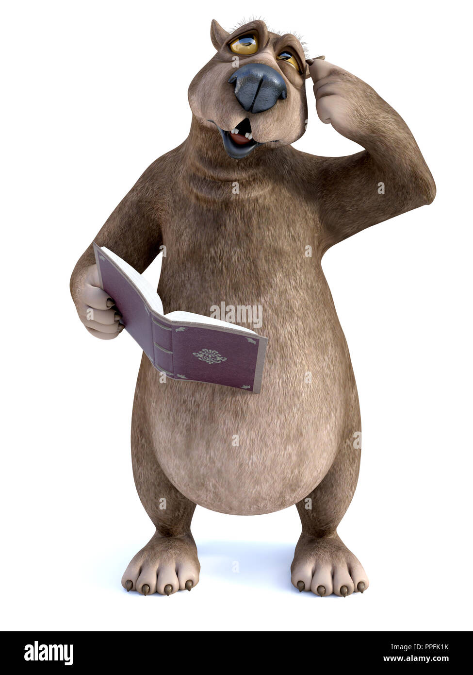 Animal scratching its head cartoon hi-res stock photography and images ...