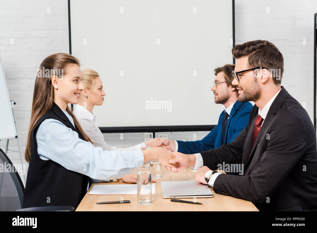 Two Business People Meeting