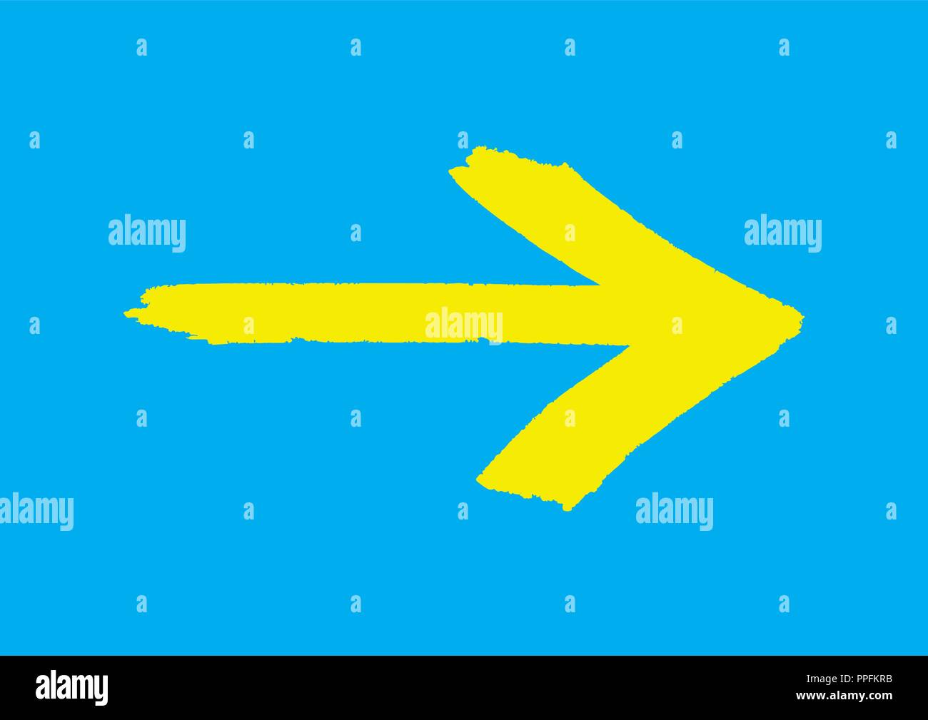 Painted blue arrow Stock Vector Images - Alamy