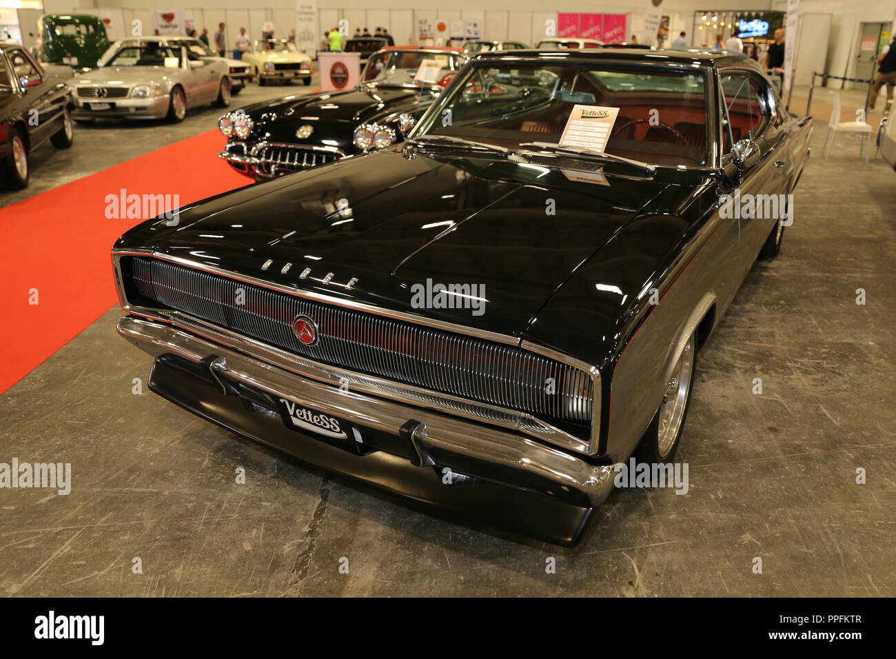 ISTANBUL, TURKEY - JULY 01, 2018: Dodge display at Istanbul Classic ...